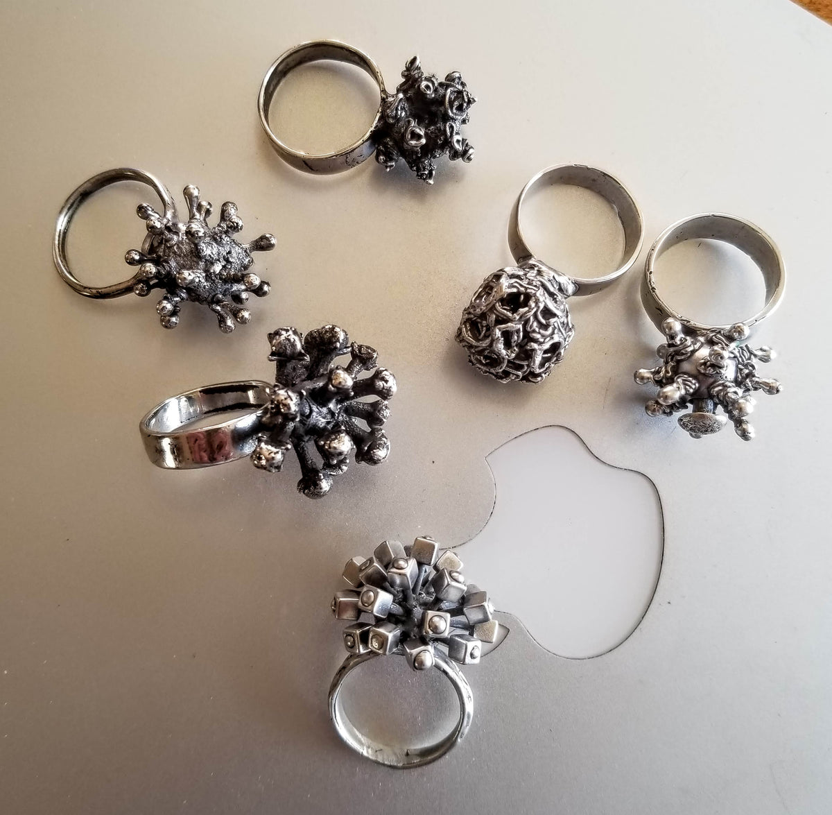 Virus Ring Making, One Artist's Response to COVID-19 – Silver Beehive ...